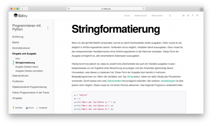 Python Strings Formatieren - In diesem Python-Tutorial einfach erklärt
