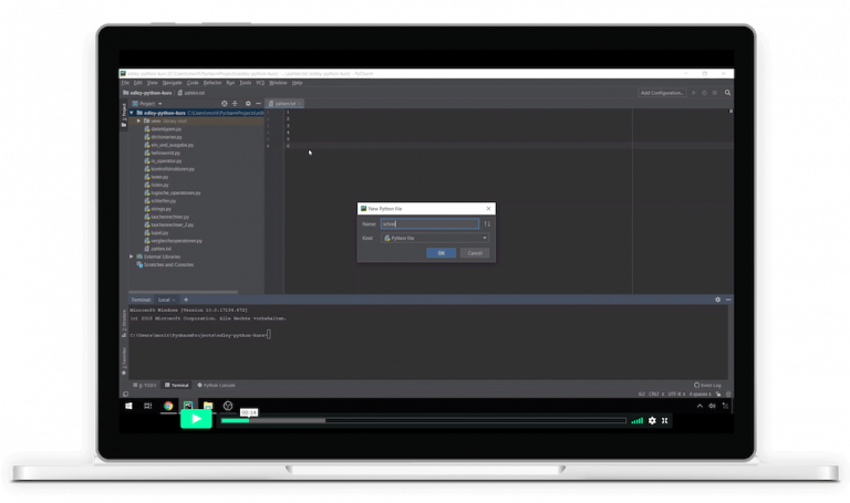 Python Online-Kurs mit Zertifikat - Python Kurs online | EDLEY